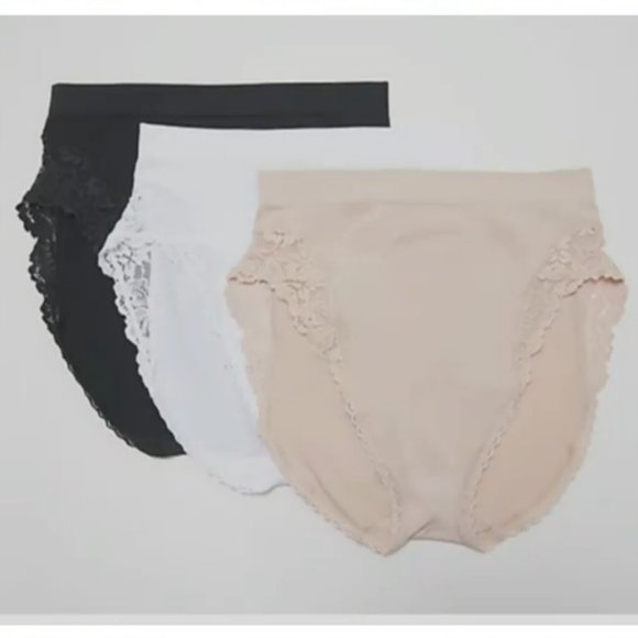 Breezies | Intimates & Sleepwear | Breezies Set Of 3 Lace Trim Seamless ...